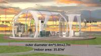 China Double Dome Tent Hot Sale Clear Bubble Dome Tent Transparent Round Spots Small Dome Tent for sale