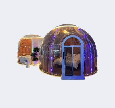 China High-Quality Transparent Bubble Room Hotel Luxury Dome Polycarbonate Dome House For Homestay Camping for sale