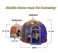 China High-Quality Transparent Bubble Room Hotel Luxury Dome Polycarbonate Dome House For Homestay Camping for sale