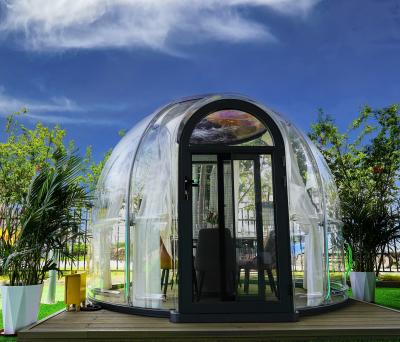 China Hotel Transparent Polycarbonate Luxury Prefabricricated Prefab Set Living Dome House for sale