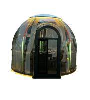 China Full House Outdoor transparent Dome Igloo Prefabricated Bubble Dome House For Restaurant Glamping for sale
