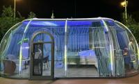 China Modern Intelligent Outdoor Prefab Star  Room Waterproof polycarbonate Domes For Glamping Geodesic Dome House for Hotels for sale