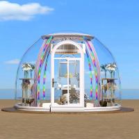 China Prefab Luxury Hotel Resort Transparent Bubble Dome Tent Planetarium Dome Round Dome Tent for sale