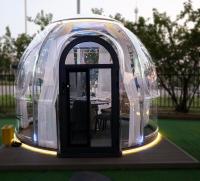 China Full House Outdoor Sound Proof Prefab Dome House Room Polycarbonate Double Dome House for sale
