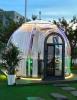 China Prefab Luxury Hotel Resort Transparent Bubble Dome Tent Planetarium Dome Round Dome Tent for sale