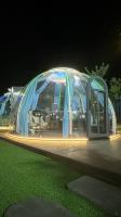 China Modern Luxury Prefabricated Modular Green Houses Hurricane-Proof PC Dome Tent for Resort Villa Capsule Dome Design for sale