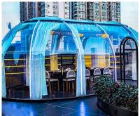 China 18 - 20 Person Homes Prefab Wind Resistant  Oval Extra Large Garden Dome House for sale