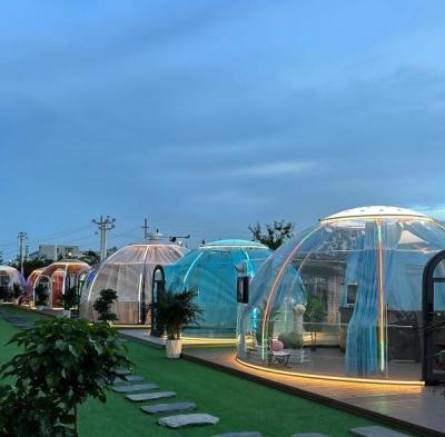 China Luxury Outdoor Transparent Inflatable Bubble Lodge for Camping and Hotel Tent Comfortable House Dome Design for sale