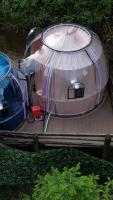 China Luxury Outdoor Transparent Inflatable Bubble Lodge for Camping and Hotel Tent Comfortable House Dome Design for sale
