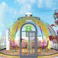 China Custom Size Outdoor Tent PC Clear Bubble Dome Transparent Tent Dome Tent for Casual Cafe for sale