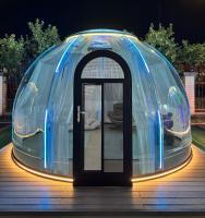 China Outdoor Inflatable Steel and PC Material Bubble Lodge for Camping Hotel Villa or Star Dome Room-Green House for sale