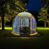 China UV Resistant Transparent PC Bubble House Waterproof Geodesic Dome Tent for Outdoor Glamping  Used for Entertainment for sale