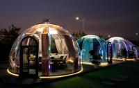 China New Design Star Room Prefabricated  PC Dome Tent Transparent Polycarbonate Dome House for Hotel for sale