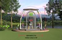 China Fashion Bubble Glass Dome House Event Party Tent Pc Dome Hotel Polycarbonate Dome Tent for sale