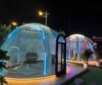 China Transparent Hotel Outside Globe Clear Bubble Dome Tent Igloo PC Dome Room for sale
