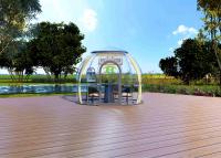 China Inflatable Star House Outdoor Glamping Transparent PC Dome Tent Bubble House Geodesic Design for sale