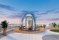 China Inflatable Star House Outdoor Glamping Transparent PC Dome Tent Bubble House Geodesic Design for sale