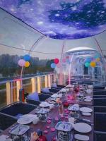 China Full House Designs Outdoor Polycarbonate Dome House Glamping Star Capsule Bubble Dome Room for sale