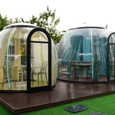 China Prefab Cabin House Restaurant Home Transparent Bubble Glamping Bubble Dome Tent House for sale