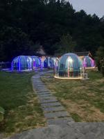 China Polycarbonate Dome Tent Modular Prefab PC Crystal Bubble Dome House for sale