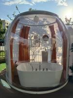 China Glamping Waterproof PVC 2.7m Luxury Dome House Transparent Bubble Dome Tent for Sale for sale