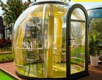 China Full 360°Transparency Polycarbonate Modular Dome Tent Outdoor Glamping Dome Tent House for sale