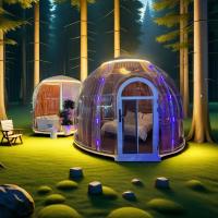 China Full House Glamping Clear Pc Tents Polycarbonate Bubble Tents Bubble Dome House for sale