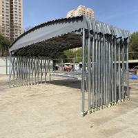 China Easy Assembly and Disassembly Electric Awning Galvanized Steel for Large Shrink Folding Warehouse for sale