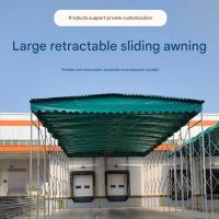 China Large Warehouse Logistics Electric Tent with Adjustable Push-Pull Canopy and Retractable Shift Awning in Metal Type Steel for sale