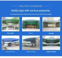 China Galvanized Steel Electric Push-Pull Shed for Easy Assembly and Disassembly in Open Field Storage Requirements for sale