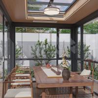 China Metal Type Aluminium Alloy Louver Turning Sunroom Gazebo for Courtyard and Garden Sun Protection for sale