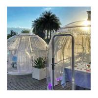 China Outdoor Camping Homestay Steel Structure Spherical Tent House With Transparent Bubble Room And Dome Room for sale