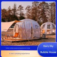 China Leisure Facilities Internet Celebrity Bubble Room Glass House Outdoor Restaurant Transparent Dome Room Star Room for sale