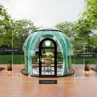 China Transparent PC Dome Spherical Dining Room in Steel Structure Bubble House for Star Gazin for sale