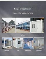 China Guard House Container Folding Packing Box Room Prefabricated Activity Full House Board Room Mobile Office Easy to Install for sale