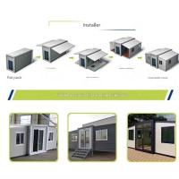 China Removable Double Wing Folding Container Room for Sandwich Panel Houses Construction Site Solution for sale