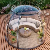 China Outdoor Terrace Check Out The Vacant Rooms PC Endurance Board Spherical Flame Retardant Bubble House for sale