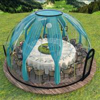 China 18-20 Person Transparent Wind Resistant Dome Prefab House for Hotel and PC Accommodation Solution for sale