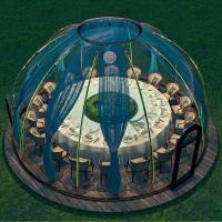 China 18-20 Person Transparent Wind Resistant Dome Prefab House for Hotel and PC Accommodation Solution for sale