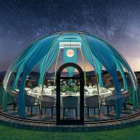China 18-20 Person Transparent Wind Resistant Dome Prefab House for Hotel and PC Accommodation Solution for sale