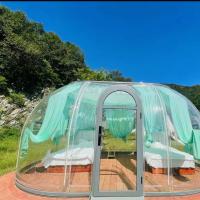 China 3 - 4 Persons Polycarbonate Dining Bubble Tent Star View Bubble Dome Tent for sale
