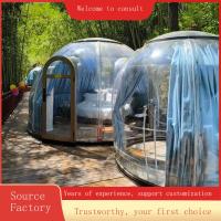 China Contemporary Design Style Outdoor Hotel Camping Site Scenic Glass Room Spherical Tent Bubble House Homestay for sale