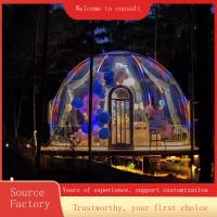 China Contemporary Design Style Outdoor Hotel Camping Site Scenic Glass Room Spherical Tent Bubble House Homestay for sale