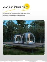 China Outdoor Rectangular Sun Glass Room Full Transparent Bubble Room Spherical Tent for PC Hotel Star Room Homestay for sale
