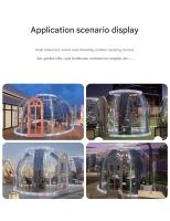 China Transparent Bubble Room PC Hotel Sun Room Coffee Transparent for Romantic Homestay for sale