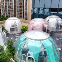 China Transparent pc Panoramic Star Room Homestay Hotel net Red Bubble House awning outdoor tent for sale