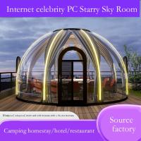 China Outdoor Camping Homestay Windproof insulation PC Star Room Hotel Catering Private Room Bubble Room Tent for sale