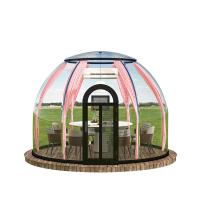 China Homestay Restaurant Star Room Red Bubble House Outdoor tent camp Spherical tent camping tent for sale