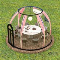 China Homestay Restaurant Star Room Red Bubble House Outdoor tent camp Spherical tent camping tent for sale