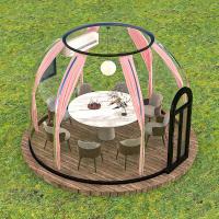 China Homestay Restaurant Star Room Red Bubble House Outdoor tent camp Spherical tent camping tent for sale